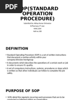 SOP. Stacking and Storage | PDF