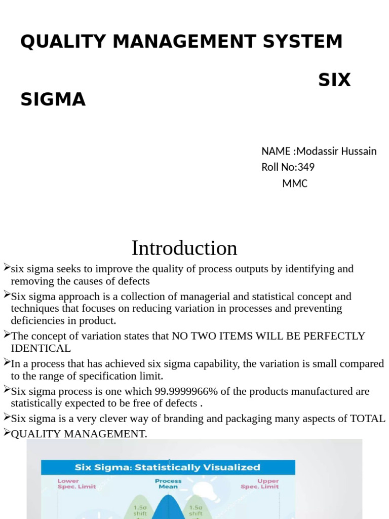 Six Sigma Concept | PDF | Six Sigma | Business Process
