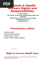 Patients' Rights Charter Guide SA | PDF | Health Care | Informed Consent