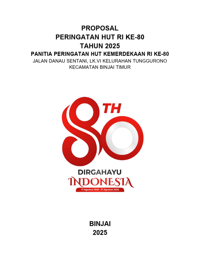 Proposal Kegiatan 17an | PDF