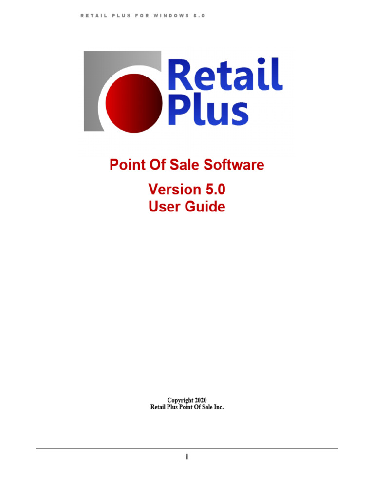 Retail Plus POS Software User Guide | PDF | Point Of Sale | Receipt