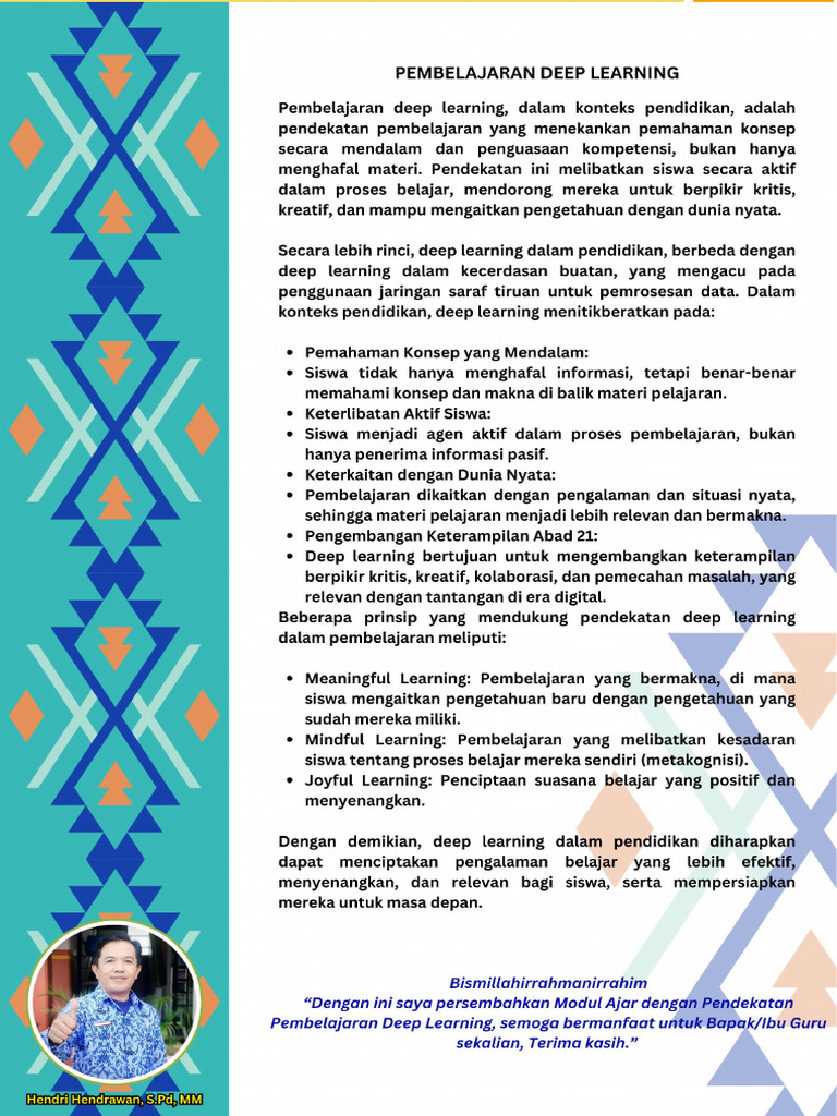 Modul Ajar Deep Learning B Ingg Kelas 5 | PDF