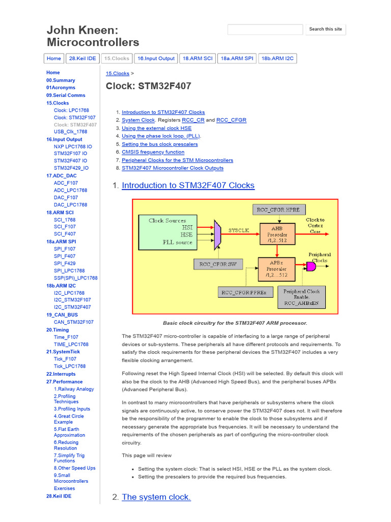 Understanding Microcontroller Clocks | PDF | Microcontroller | Computer ...