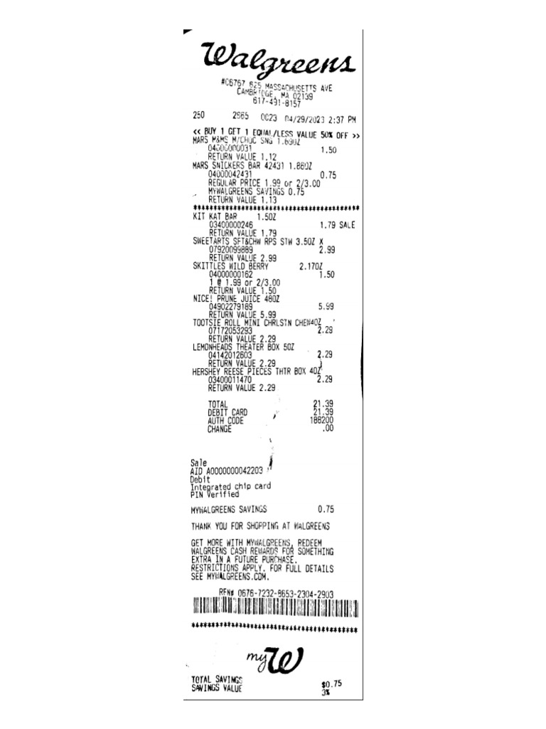 Walgreens 4292023 | PDF