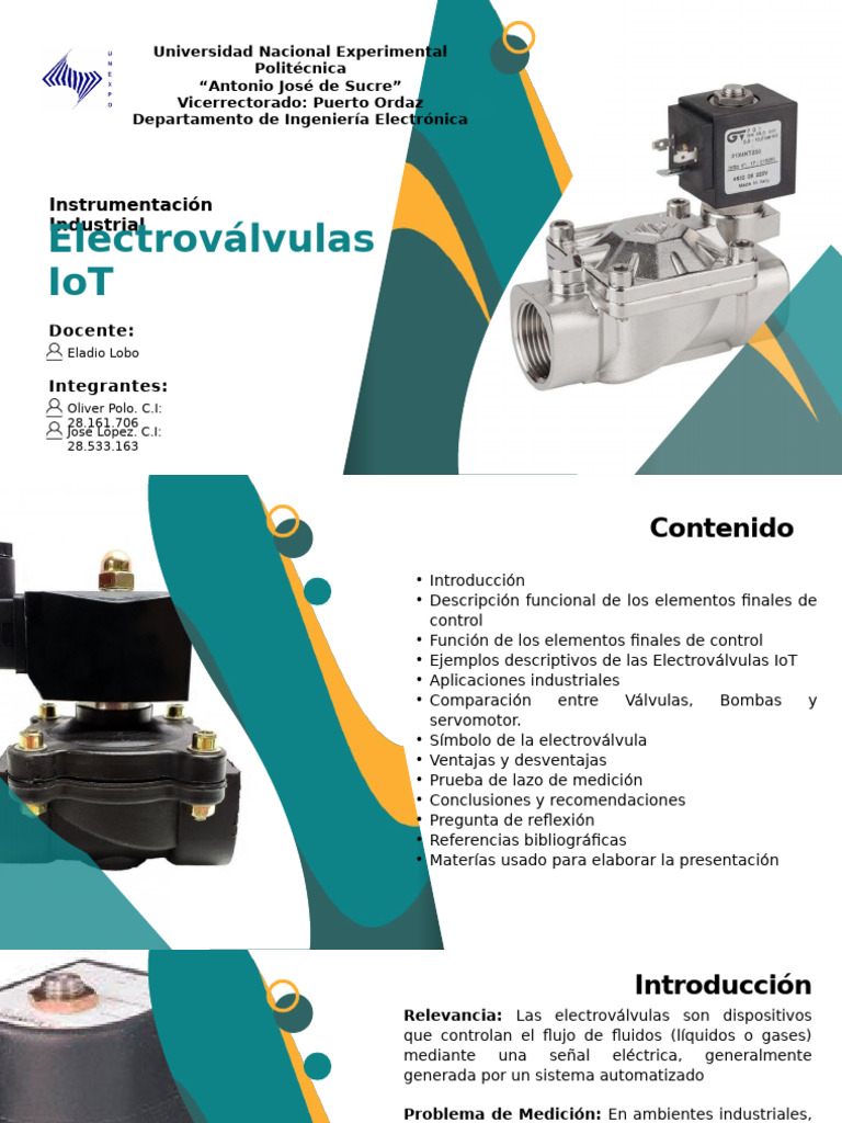 Electroválvulas IoT en la Industria | PDF | Internet de las Cosas