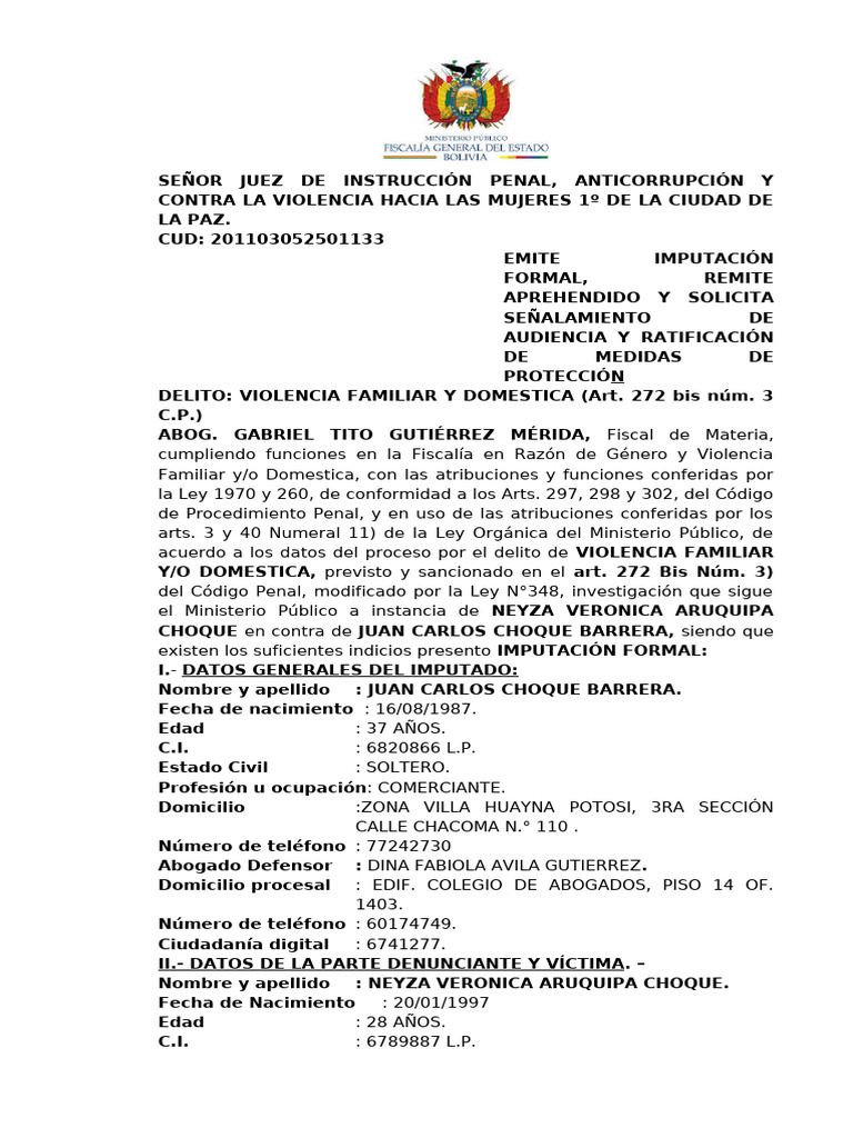 Impu 1133 | PDF | La violencia contra las mujeres | Violencia