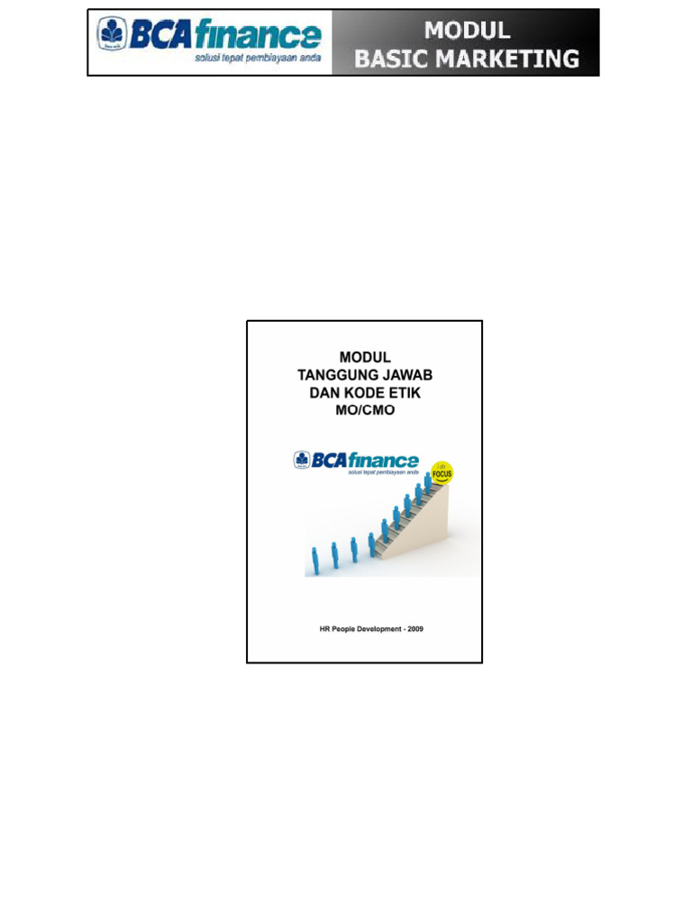 Tanggung Jawab CMO di BCA Finance | PDF