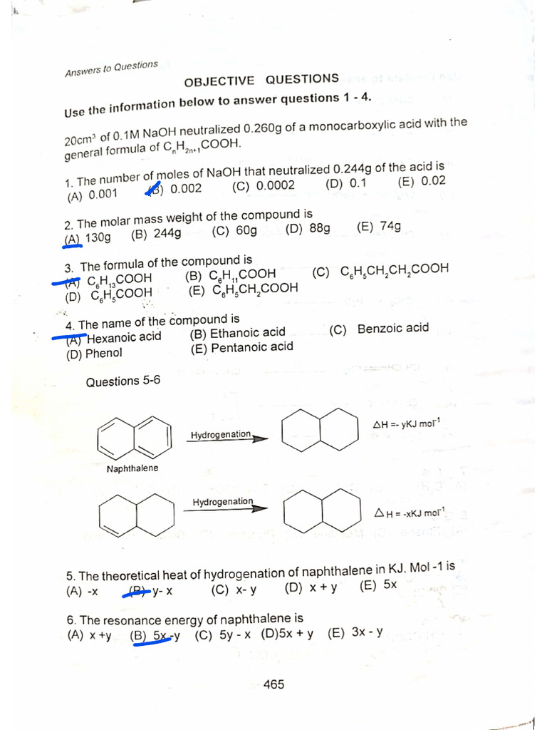 CHM 102 Assignment-1 Corrected | PDF