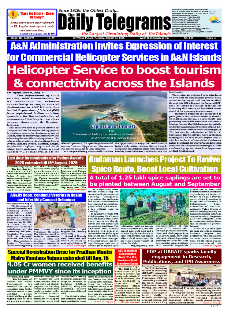 Daily Telegram: August 5, 2025 Edition | PDF