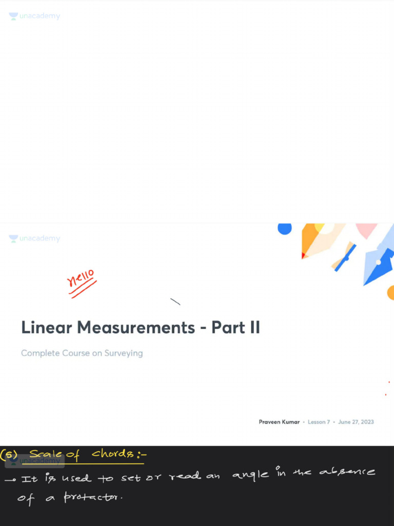 Linear Measurements Part II With Anno | PDF