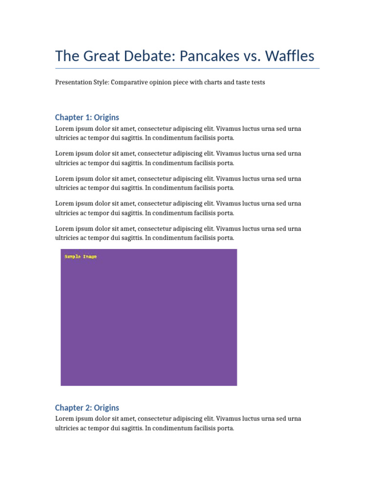 Pancakes vs Waffles: A Comparative Guide | PDF