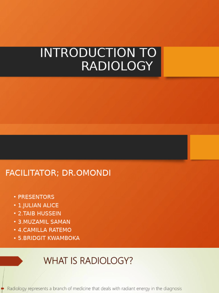 Introduction To Radiology | PDF