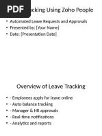 Zoho People Employee Handbook An Introduction | PDF