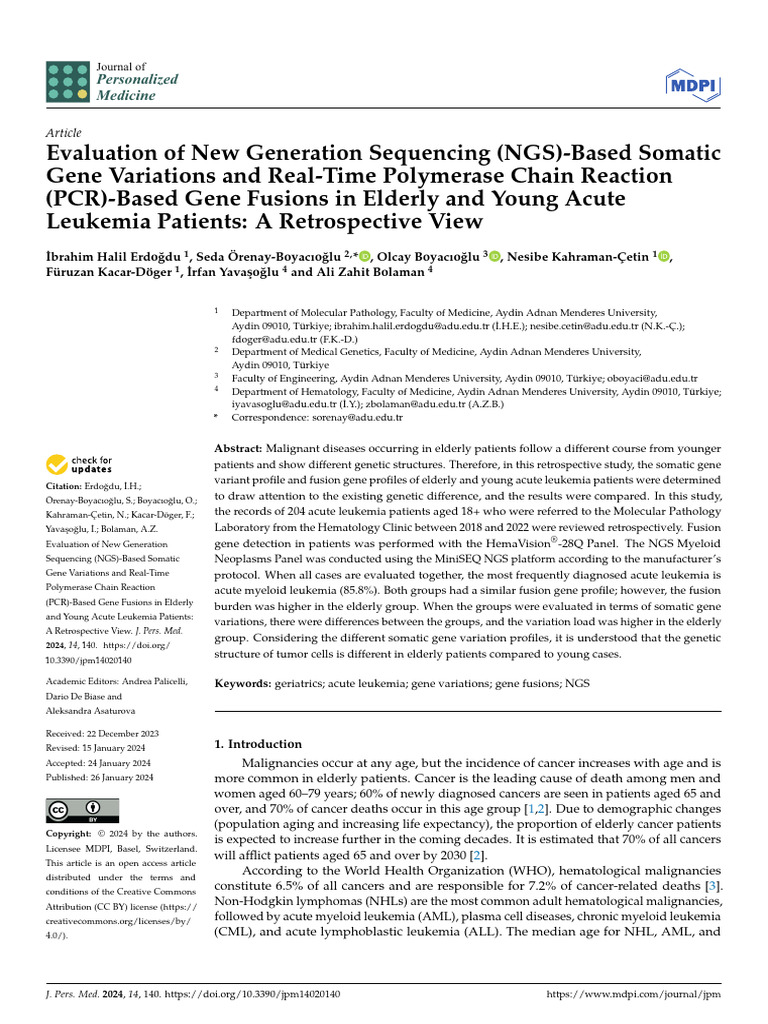 Evaluation of Next Generation Sequencing NGS-Based | PDF | Real Time ...