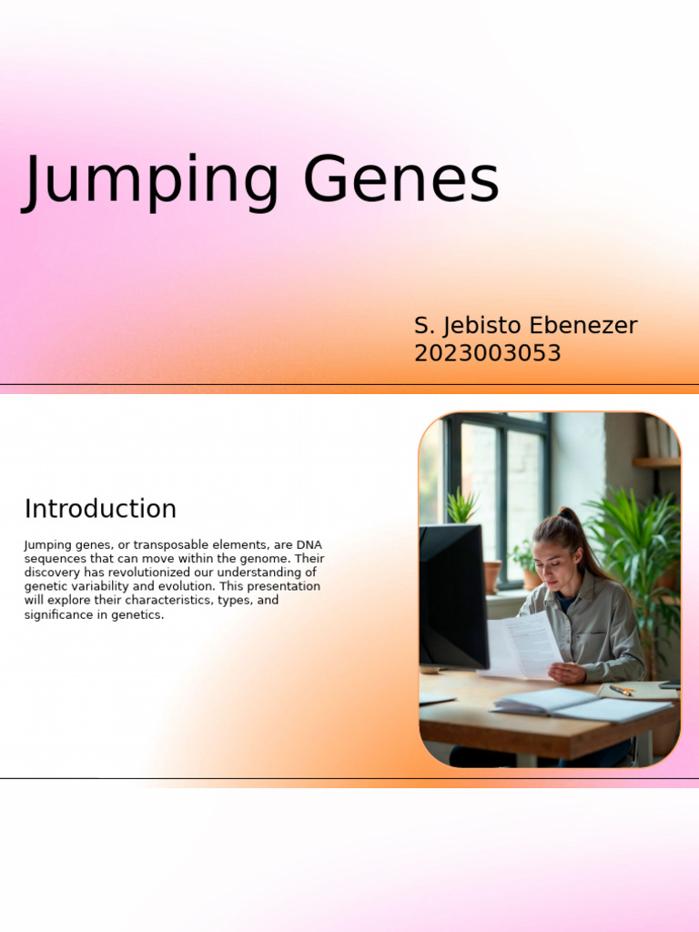 Jumping Genes | PDF | Transposable Element | Gene