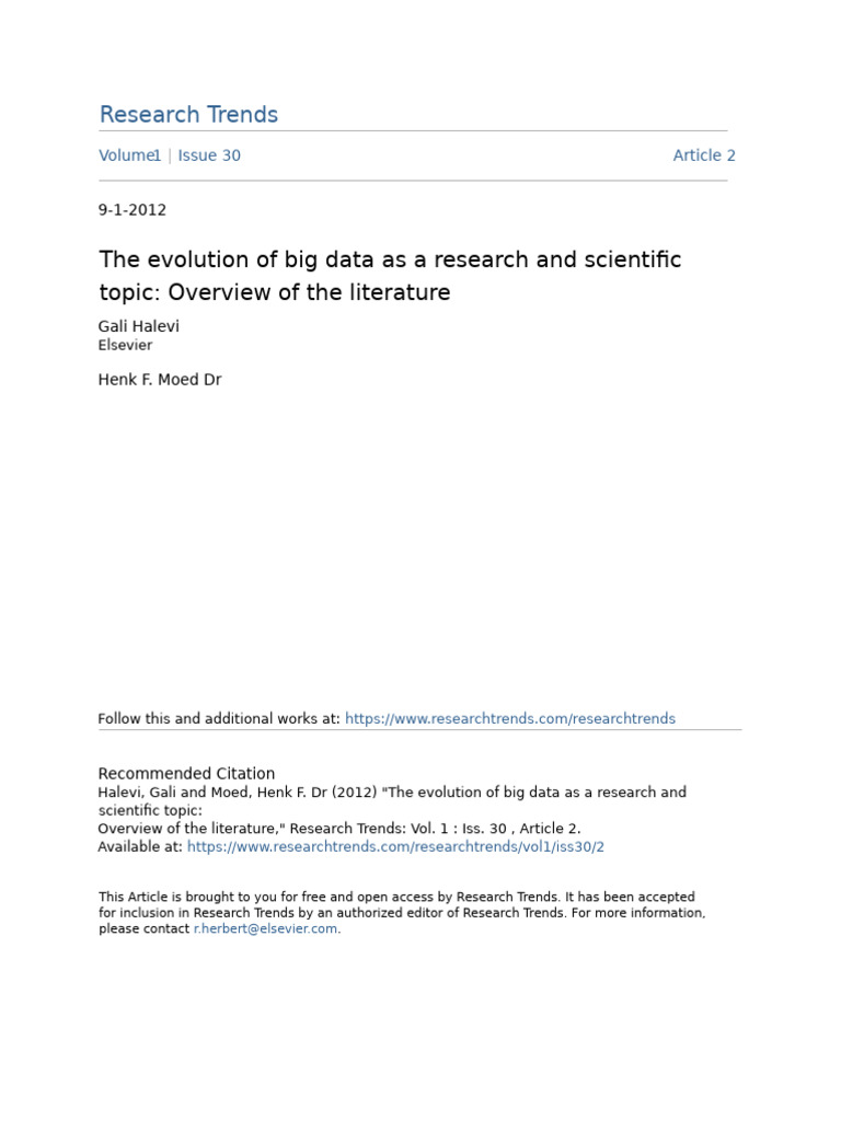 The Evolution of Big Data As A Research and Scientific Topic - Ove ...