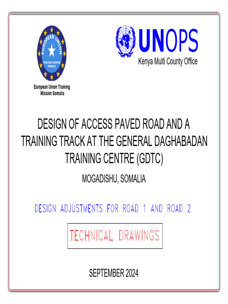 GDTC - Road Design Adjustments Drawings - Sept 2024 | PDF