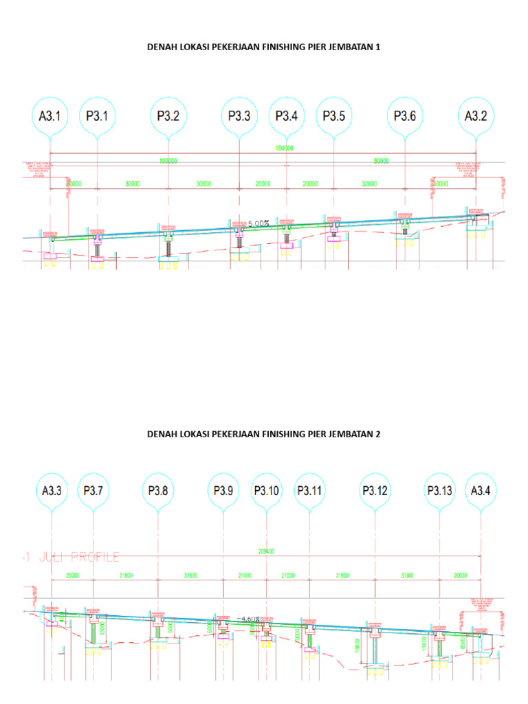 Lampiran Finishing Pier Jembatan | PDF