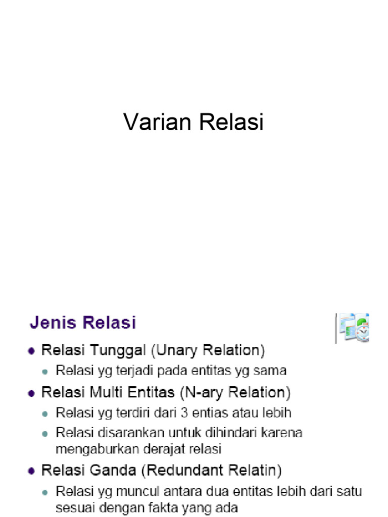 9 Contoh Varian Relasi | PDF