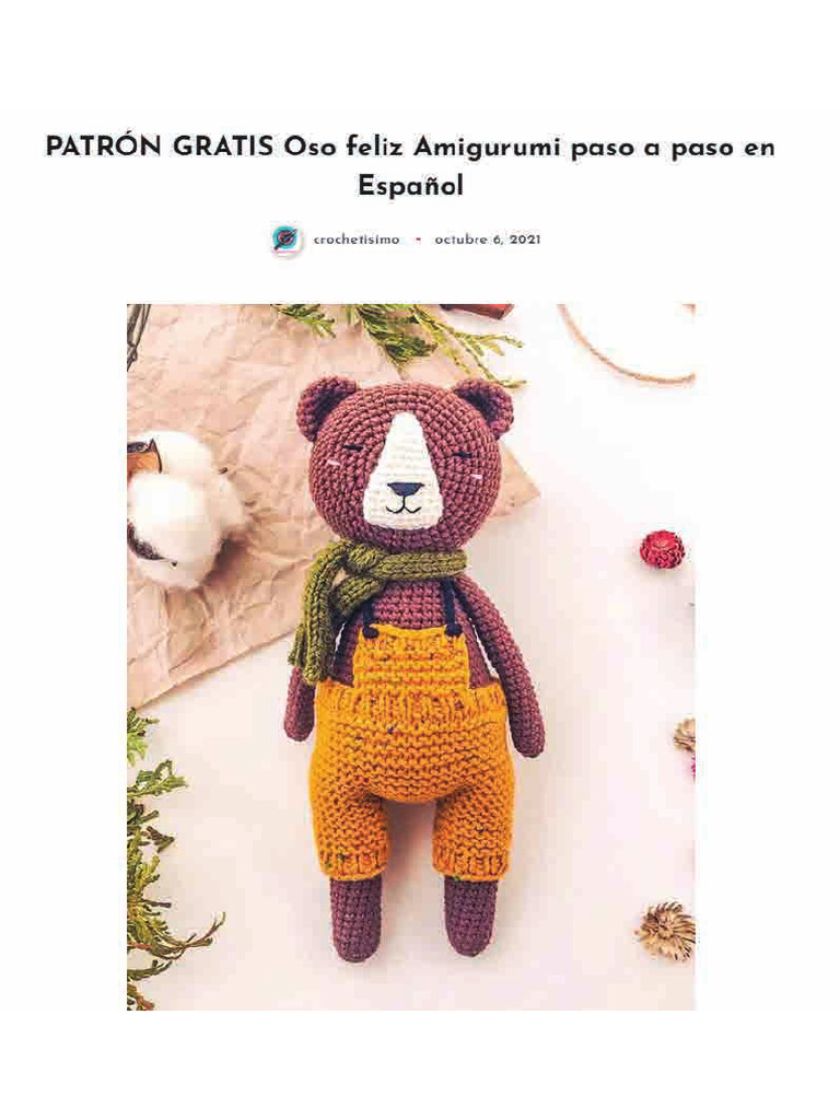 Oso Feliz Paton | PDF