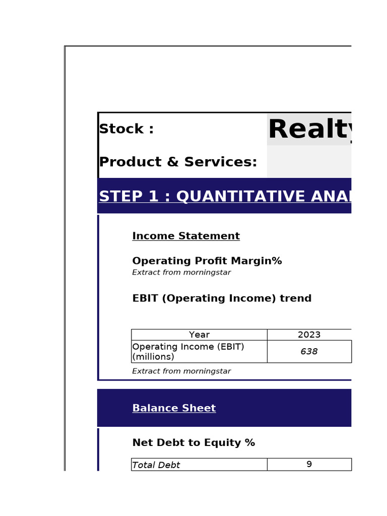 GIM Calculator - Caa - Realty Income | PDF | Valuation (Finance ...