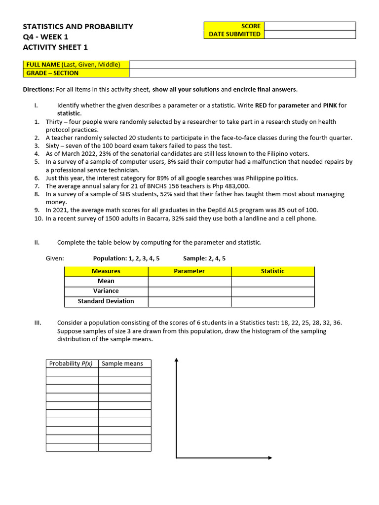 q4 Activity Sheet Week 1 | PDF