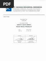 Rockwool Insulation Safety Data Sheet | PDF | Waste | Chemistry