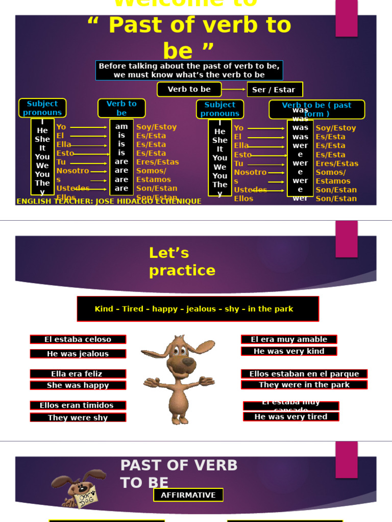 Past Form Verb To Be | PDF | Morphology | Language Families