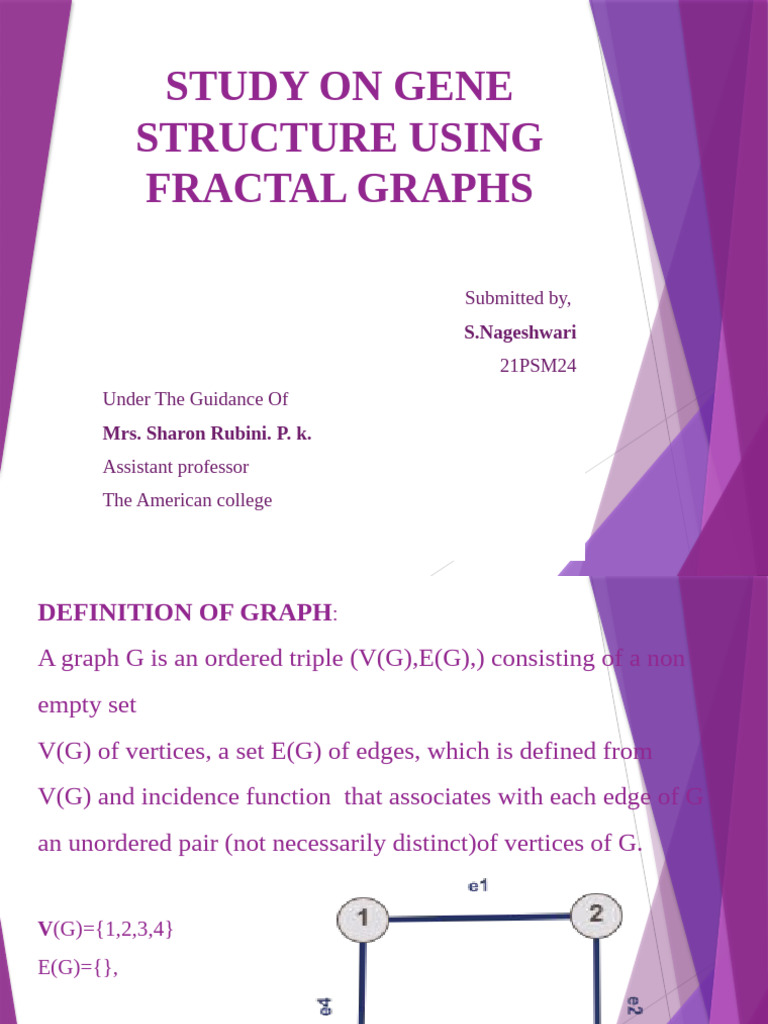 Study on Gene Structure Using Fractal Graphs (3) | PDF | Vertex (Graph ...