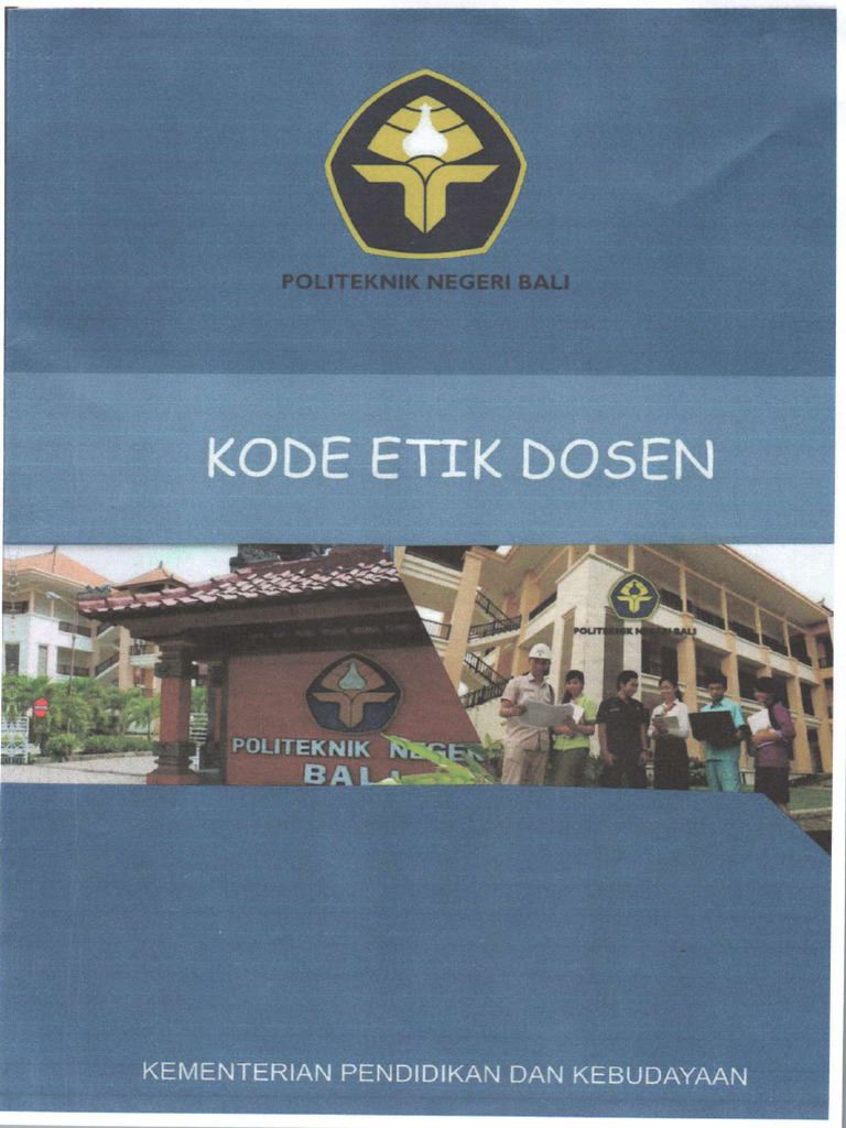 Kode Etik Dosen Poltek Bali | PDF