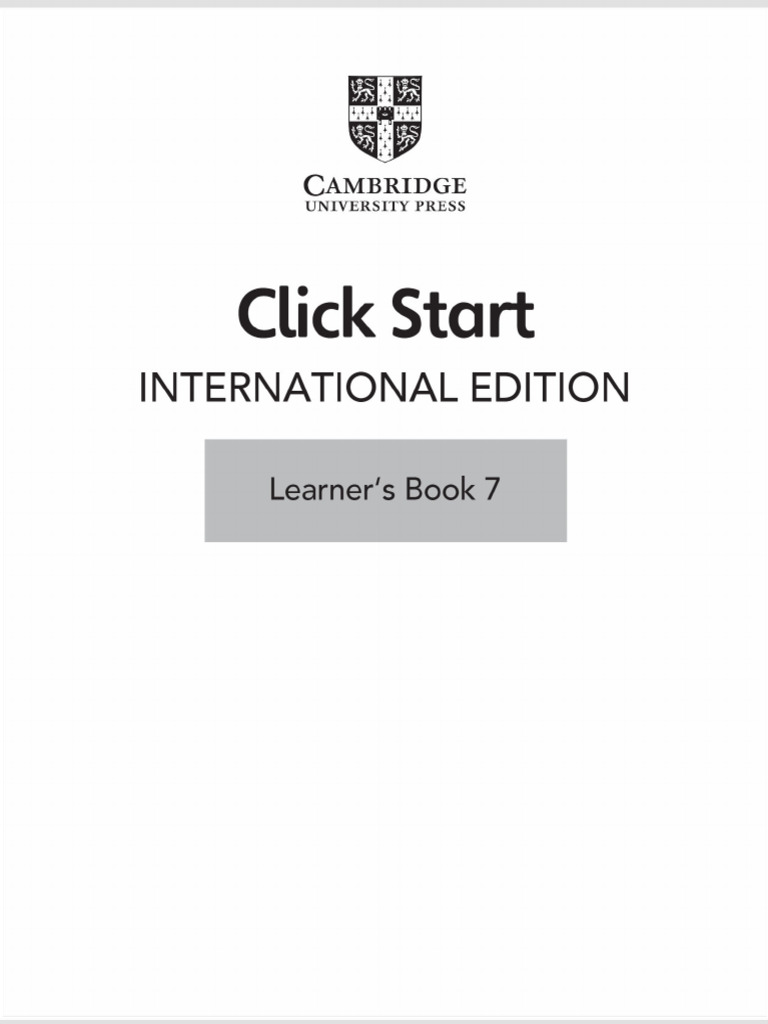 Level - 7 - Click Start International Edition Learner's Book | PDF