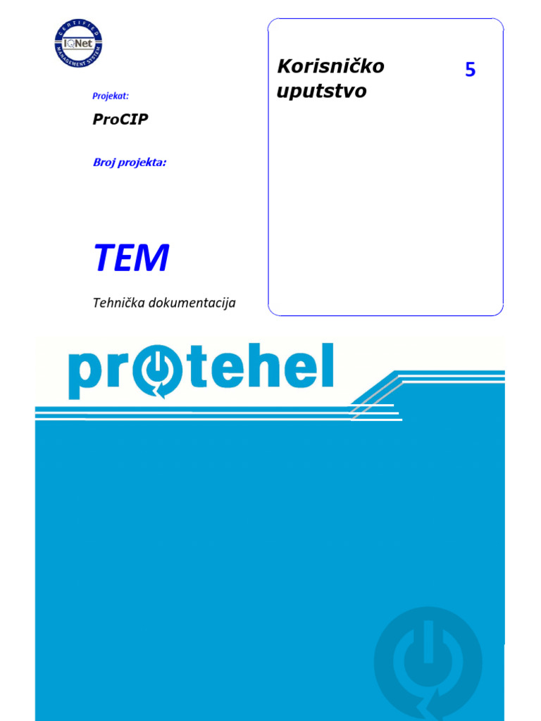 ProCIP - OM - Uputstvo Za Rad | PDF