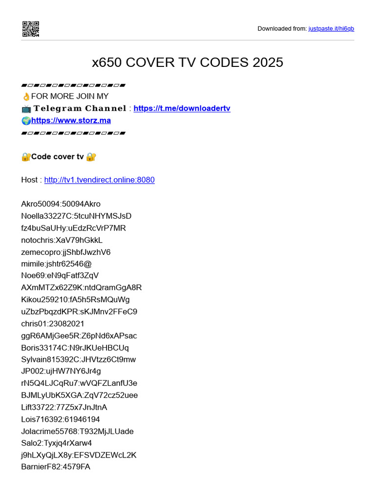 Code Cover IPTV | PDF