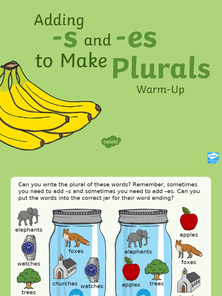 Pluralization Activities for Kids | PDF