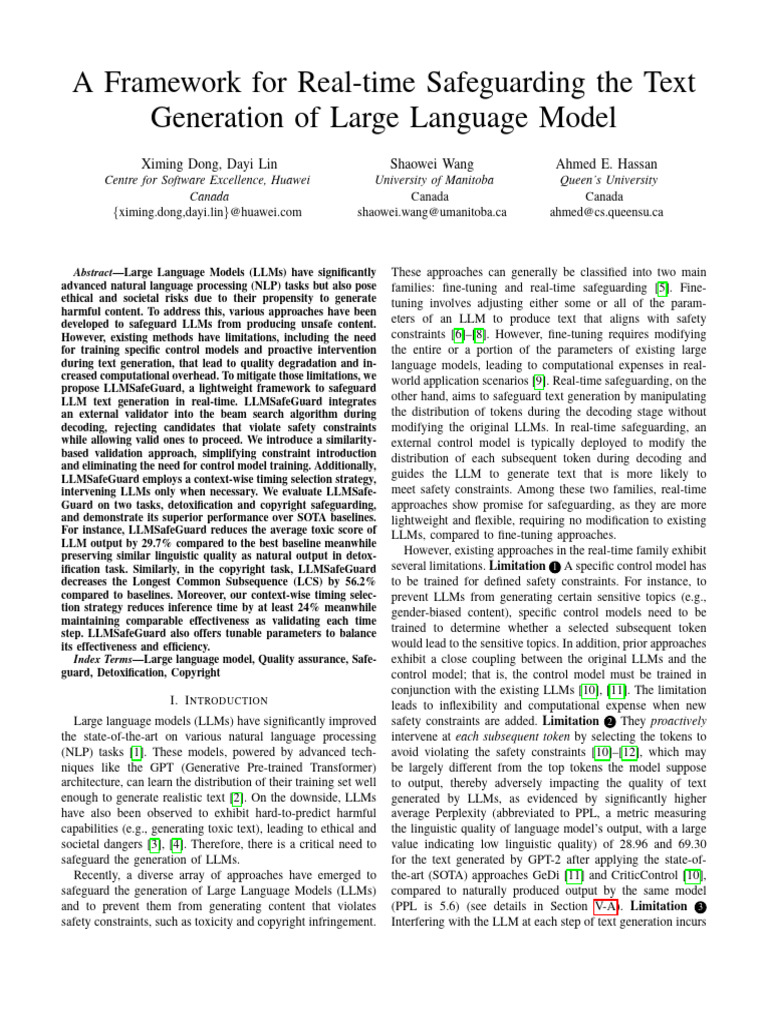 A Framework For Real-Time Safeguarding The Text Generation of Large ...