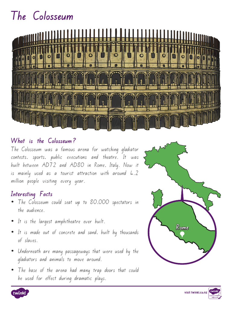 The Colosseum Fact File English | PDF