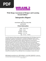 Wais 5 Sample Score Report | PDF | Wechsler Adult Intelligence Scale ...