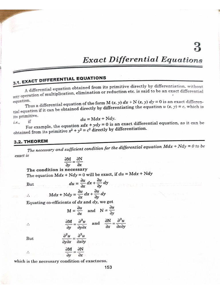 Ordinary Differential Equations | PDF