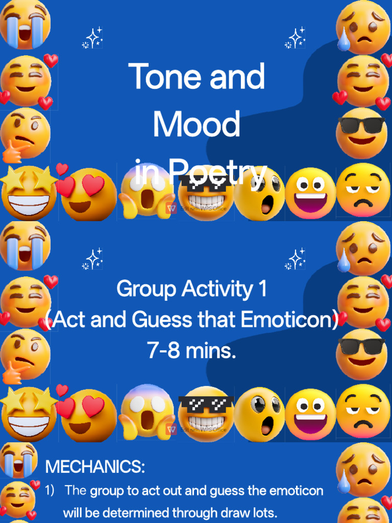 Tone and Mood in Poetry | PDF | Poetry | Psychological Concepts