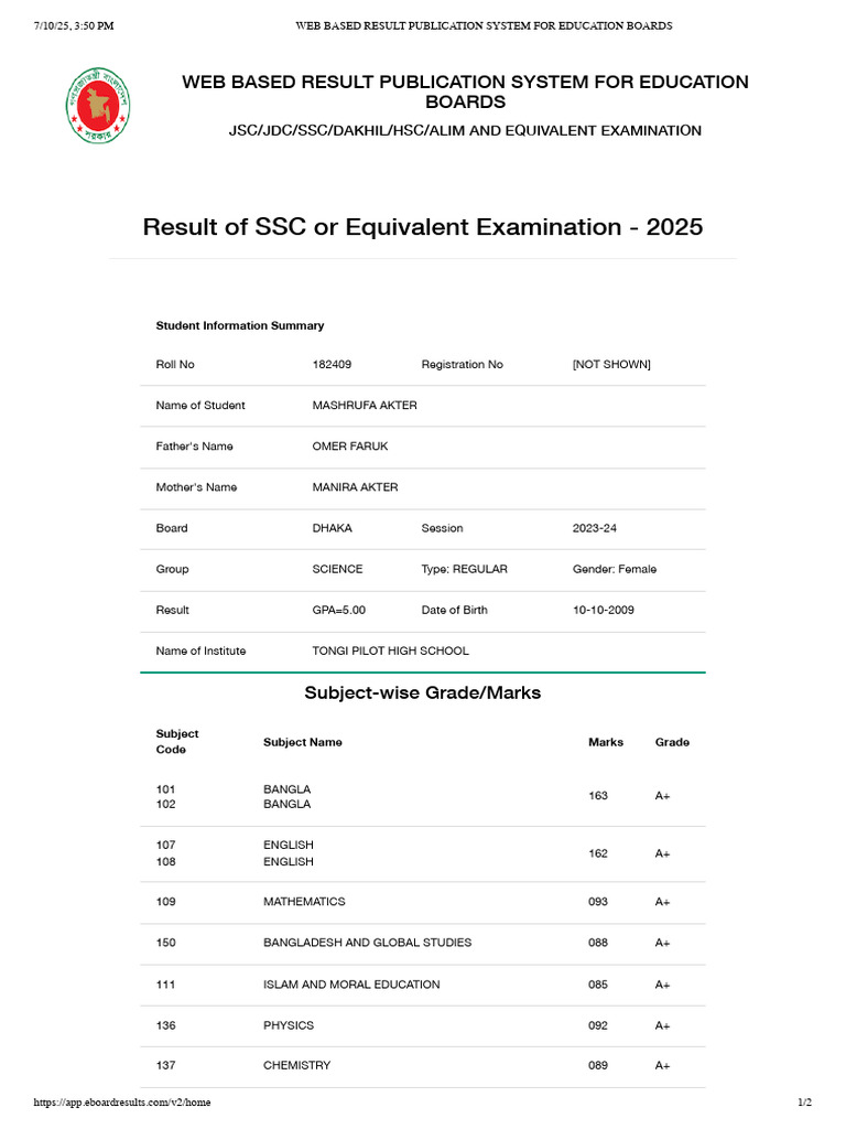 Web Based Result Publication System For Education Boards | PDF ...