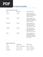 CXC 2026 Study Timetable | PDF