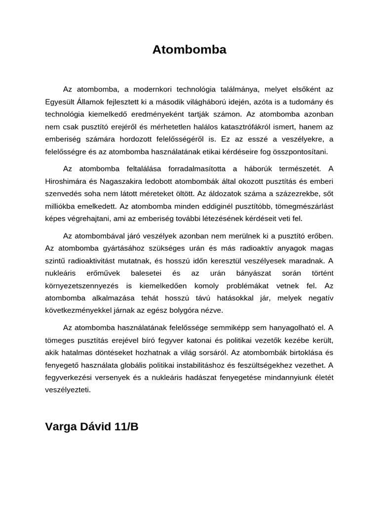 Atombomba Fizika | PDF