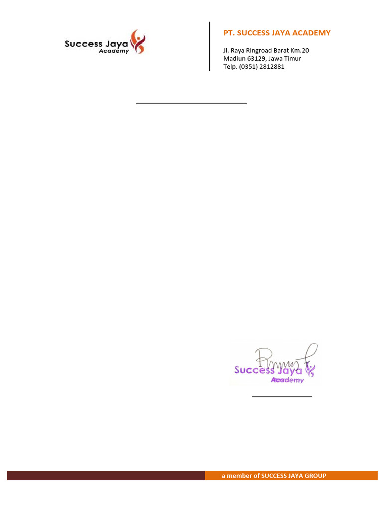 Surat Keterangan Kerja Wenni | PDF