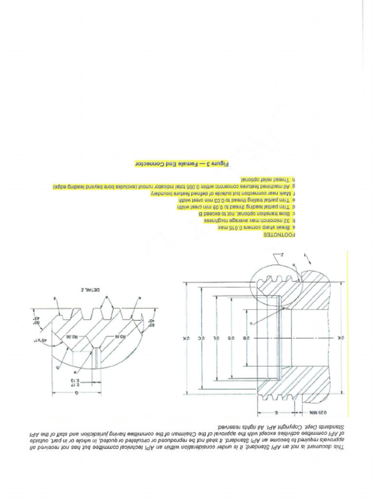 Fig Thread and Groove Dimensions Acme | PDF