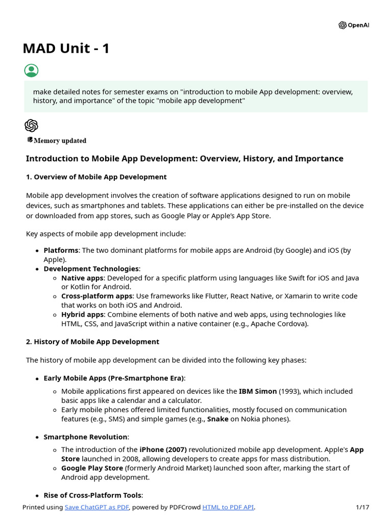 Mobile App Development | PDF | Mobile App | Android (Operating System)
