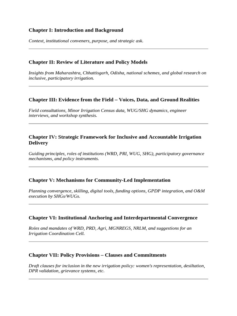 2ND Outline For Policy Draft | PDF | Governance | Policy