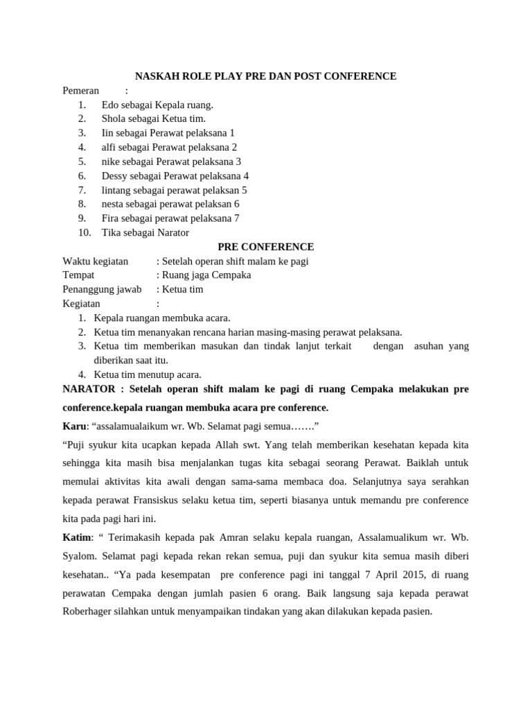 Naskah Roleplay Edo | PDF