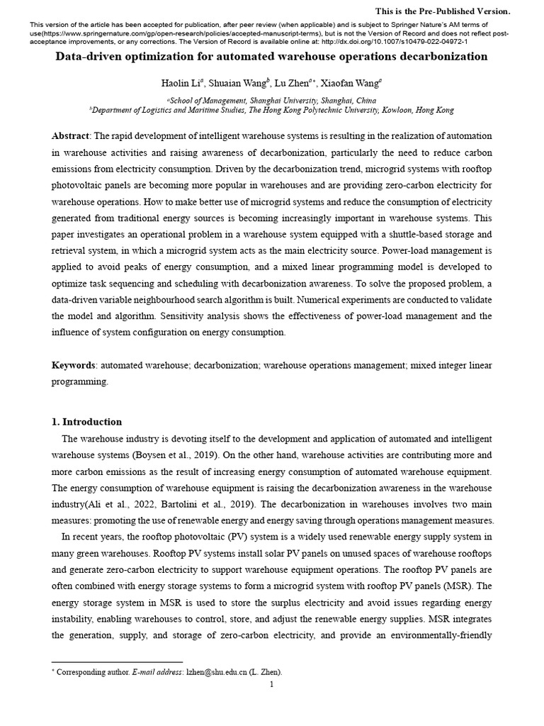 Li Data-Driven Optimization Automated | PDF | Photovoltaics | Efficient ...
