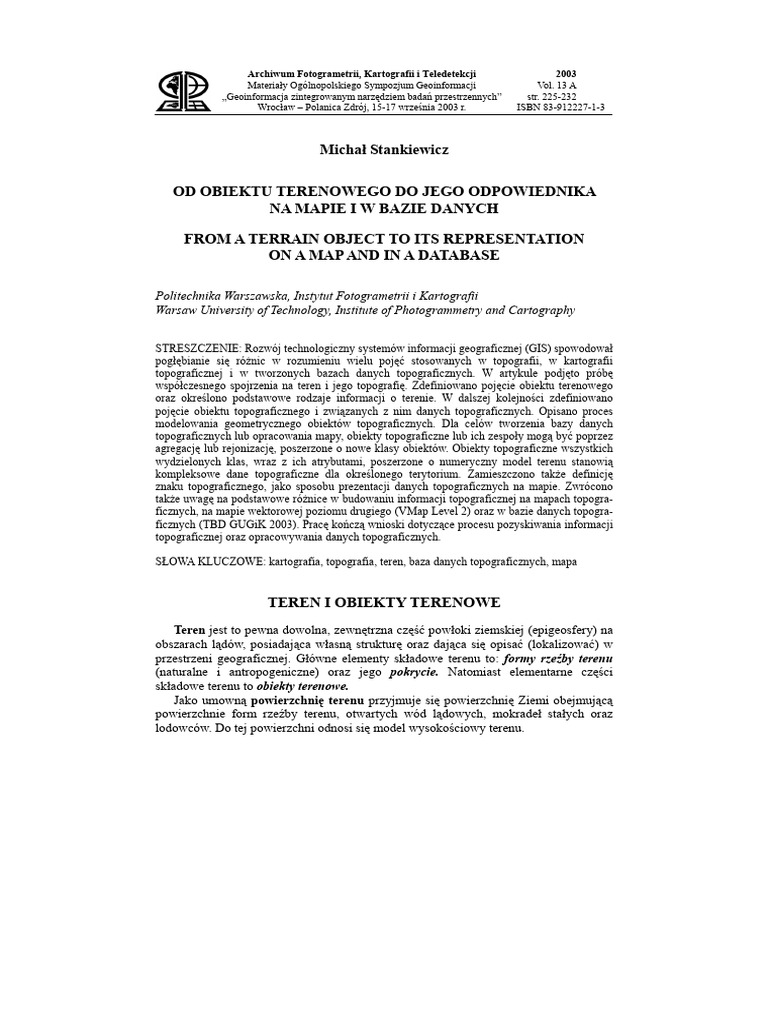 Stankiewicz AFKT 13A 2003 | PDF
