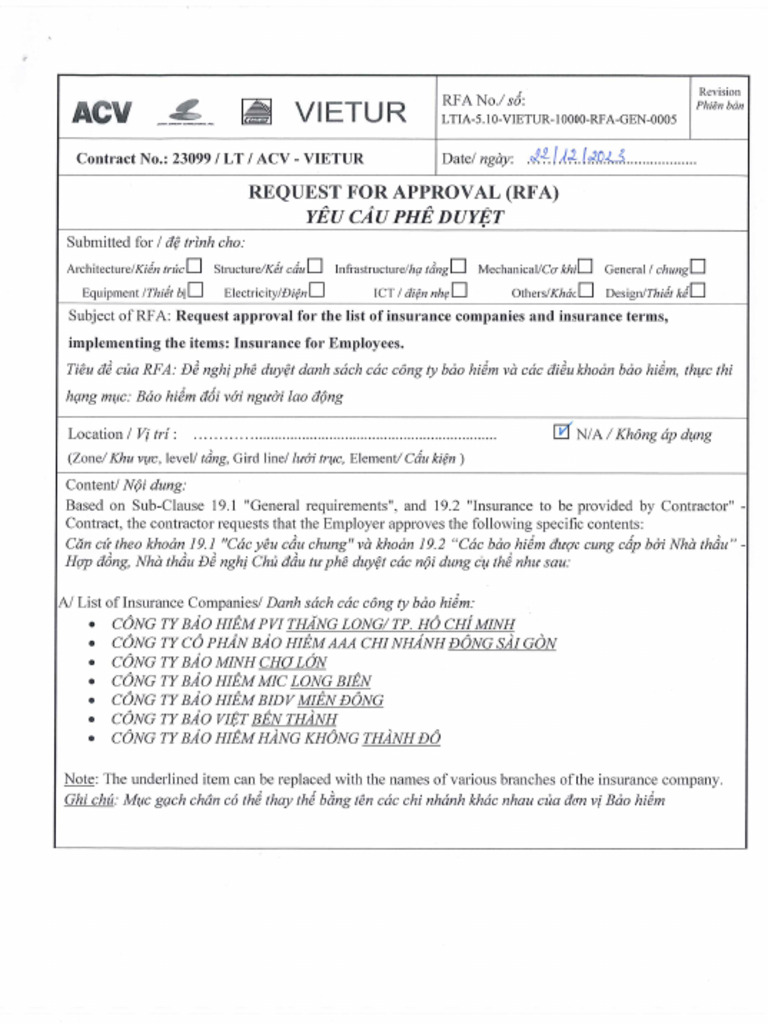 LTIA-5.10-VIETUR-10000-RFA-GEN-0005-Request Approval For The List of ...